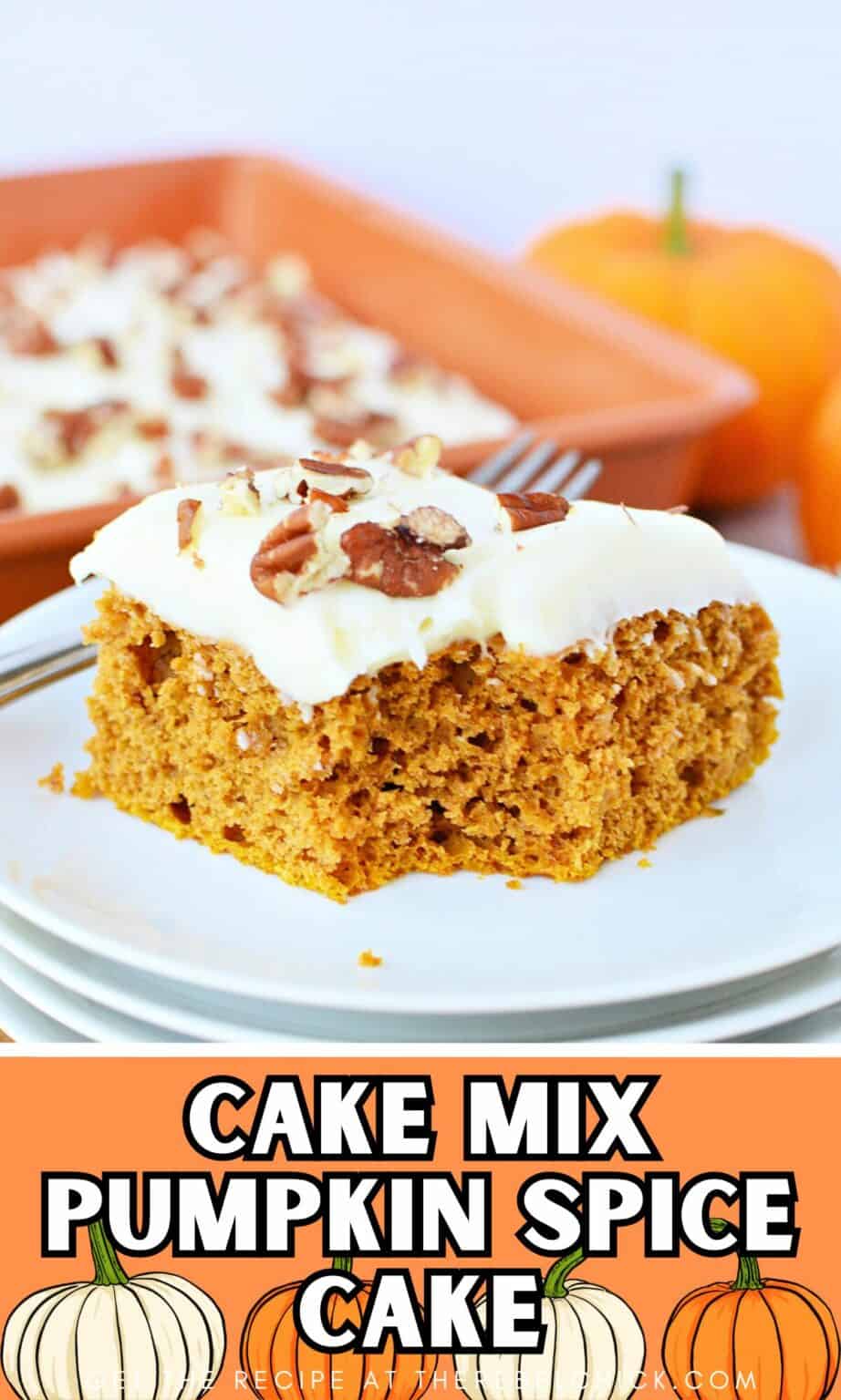 Cake Mix Pumpkin Spice Cake - The Rebel Chick
