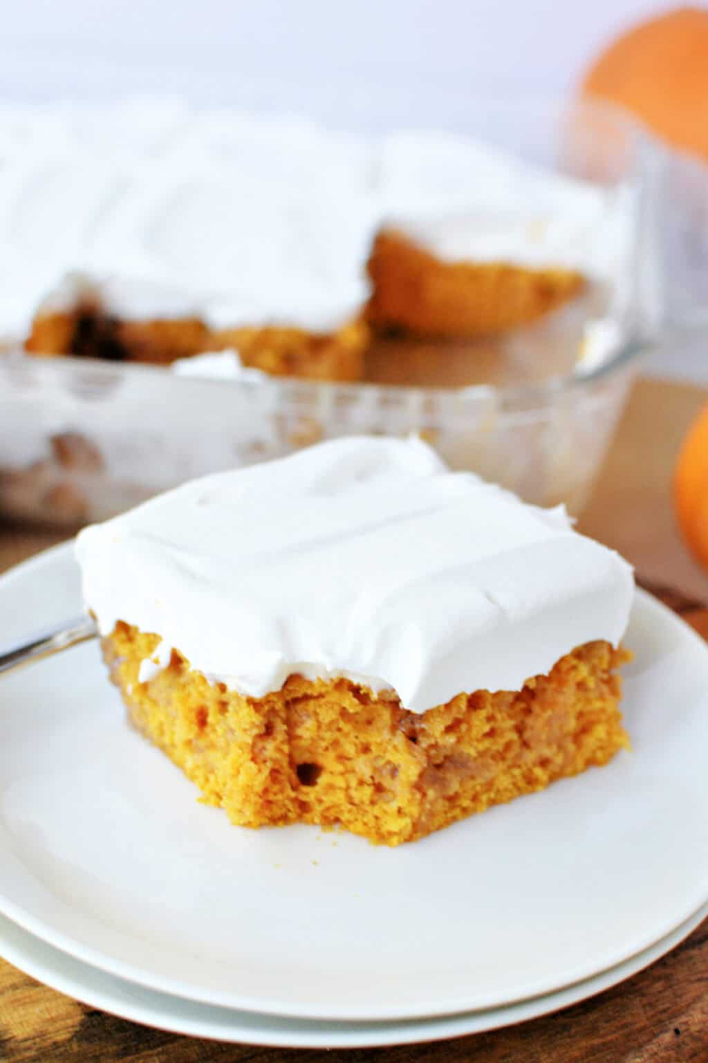 Pumpkin Poke Cake - The Rebel Chick