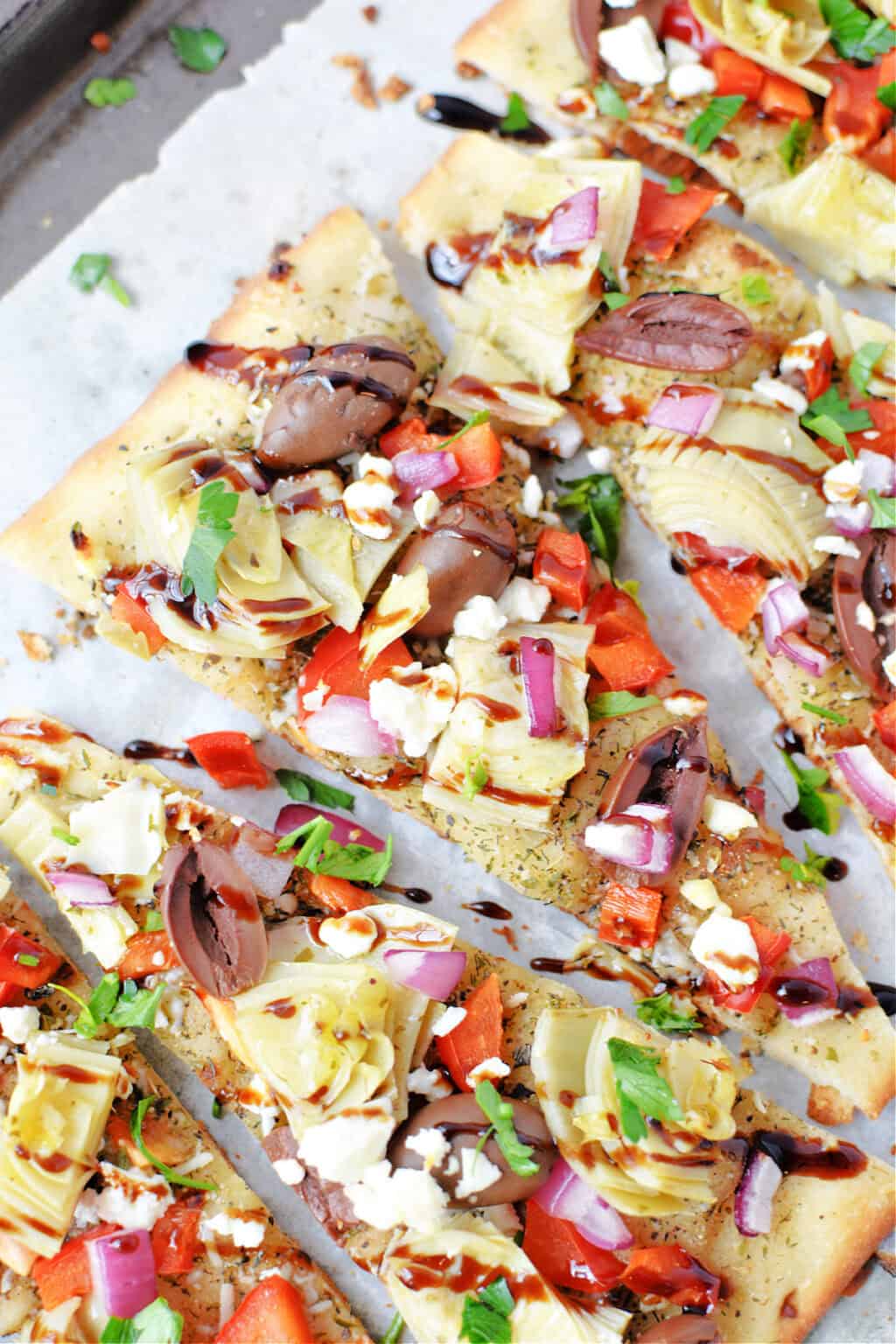 Mediterranean Flatbread - The Rebel Chick