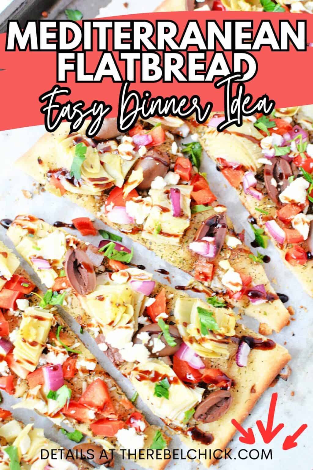 Mediterranean Flatbread - The Rebel Chick
