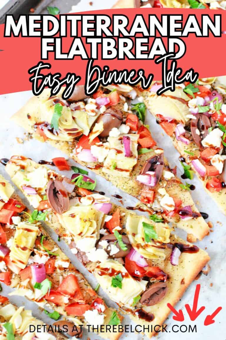 Mediterranean Flatbread - The Rebel Chick