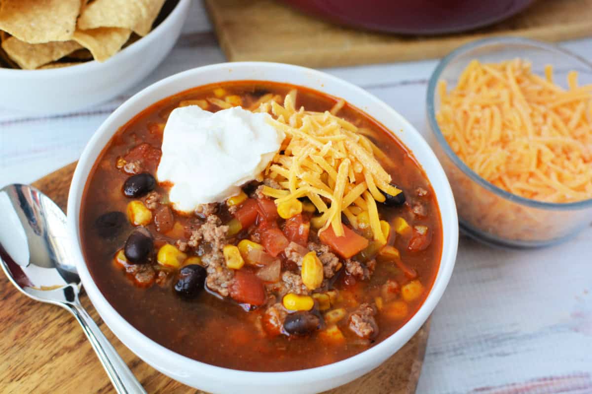 Beef Enchilada Soup - The Rebel Chick