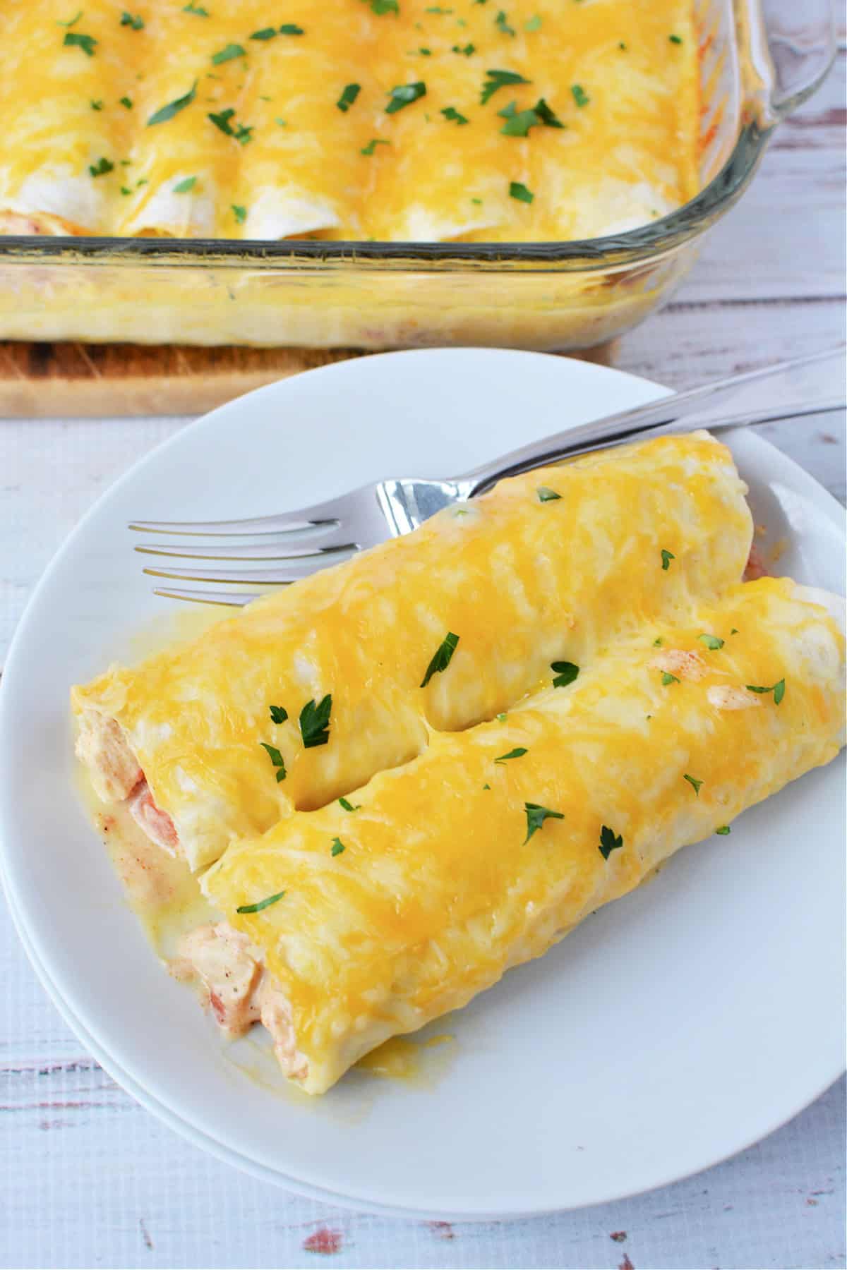 Sour Cream Enchiladas - The Rebel Chick