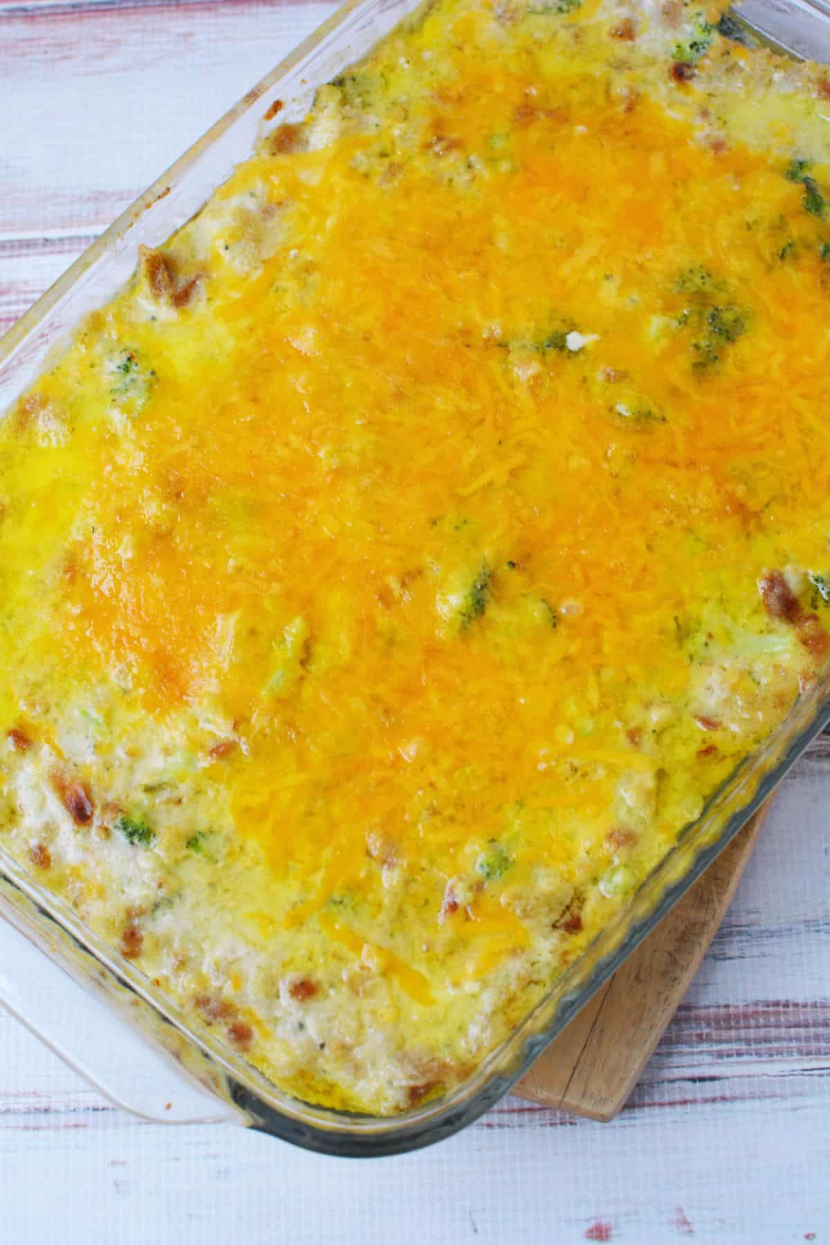 Broccoli Cheese Stuffing Recipe with Melty Cheddar