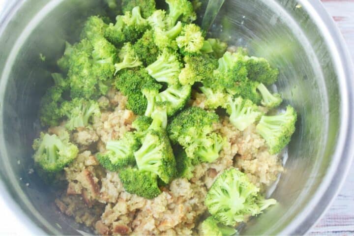 Broccoli Cheese Stuffing Recipe with Melty Cheddar