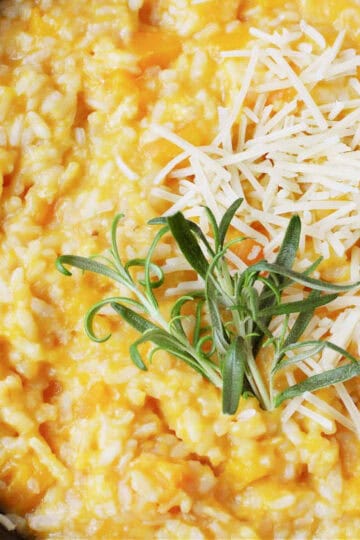 Butternut Squash Risotto Recipe with Parmesan Cheese